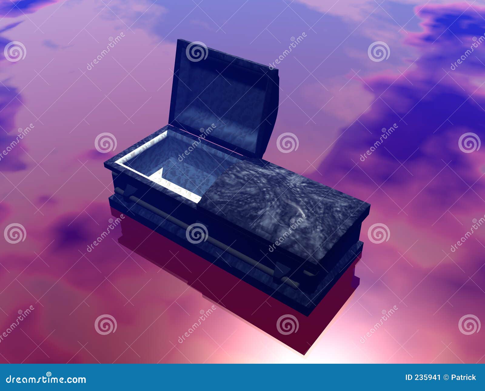 Casket, coffin. stock illustration. Illustration of funeral - 235941
