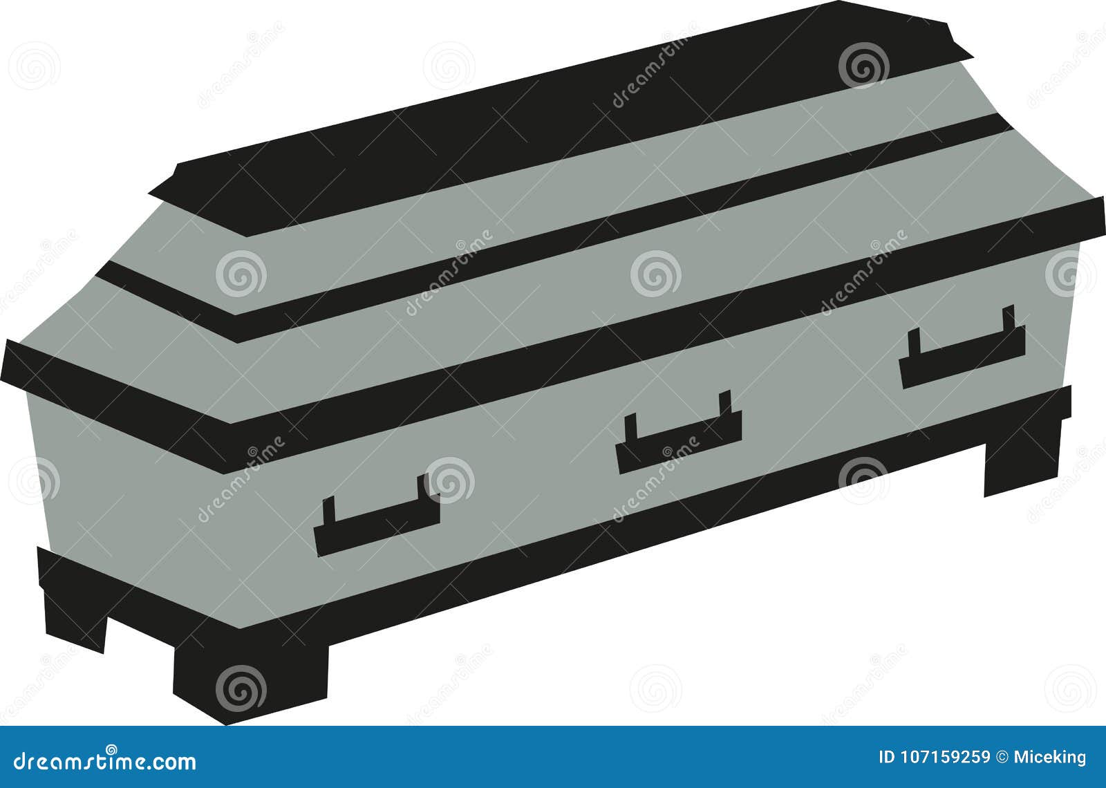 Casket grave vector stock vector. Illustration of icon - 107159259