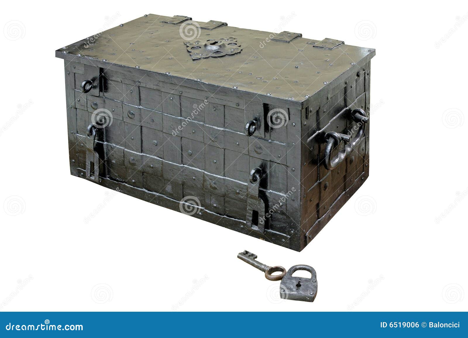 Casket and lock stock photo. Image of lock, retro, enclose - 6519006