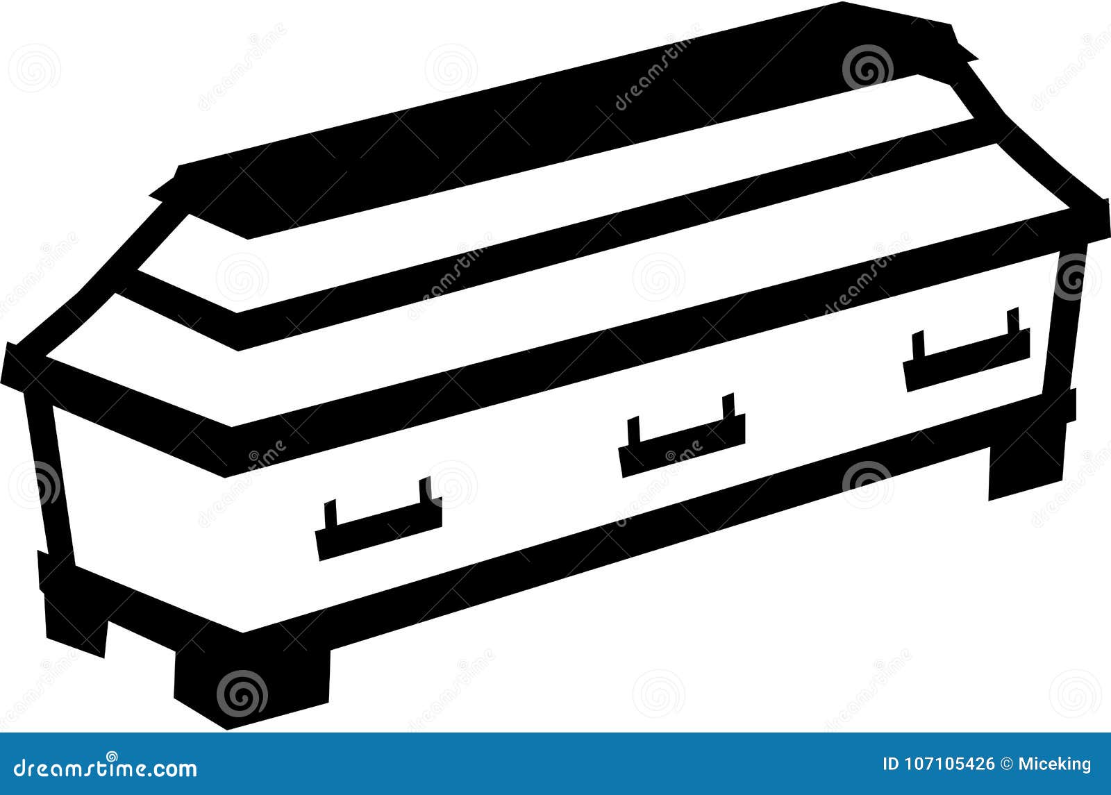 Casket symbol vector stock vector. Illustration of silhouette - 107105426
