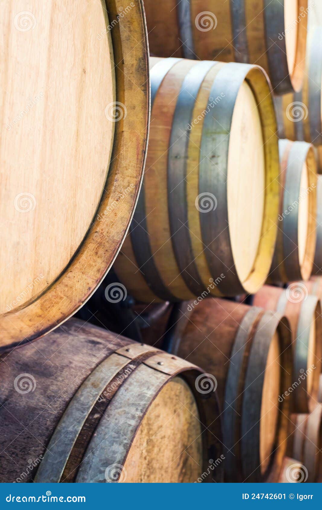 Casks stock image. Image of stationary, wood, vintage - 24742601