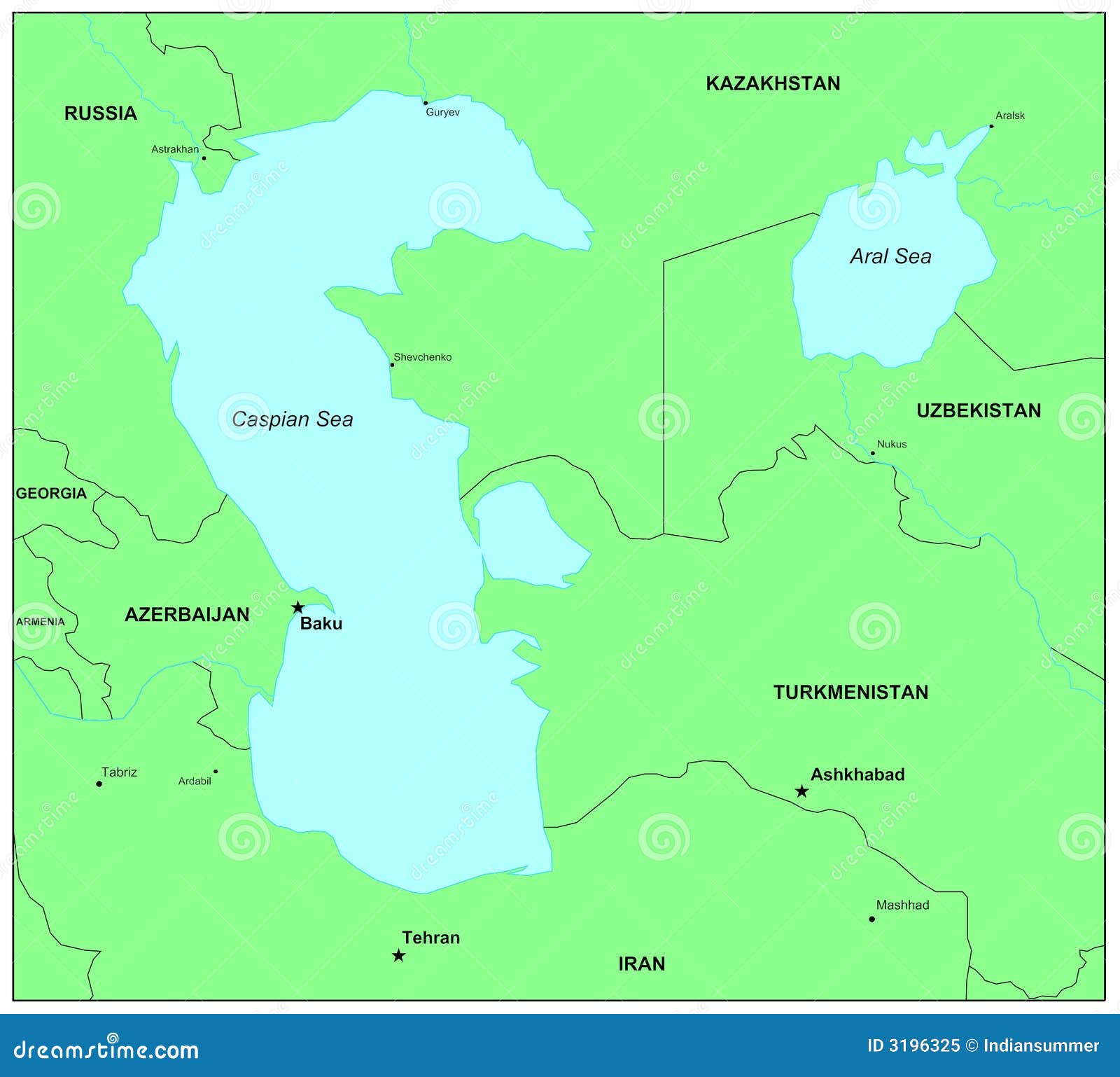 Caspian Sea stock illustration. Illustration of science - 3196325