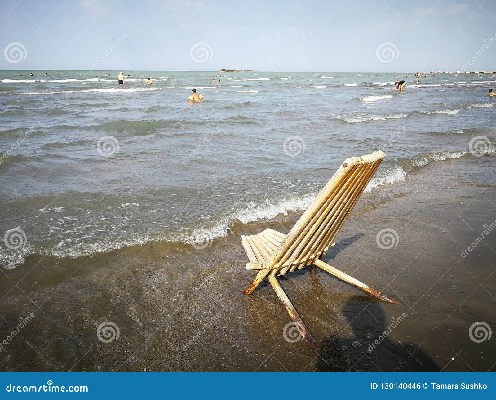 Caspian sea, windy time stock photo. Image of journey - 130140446