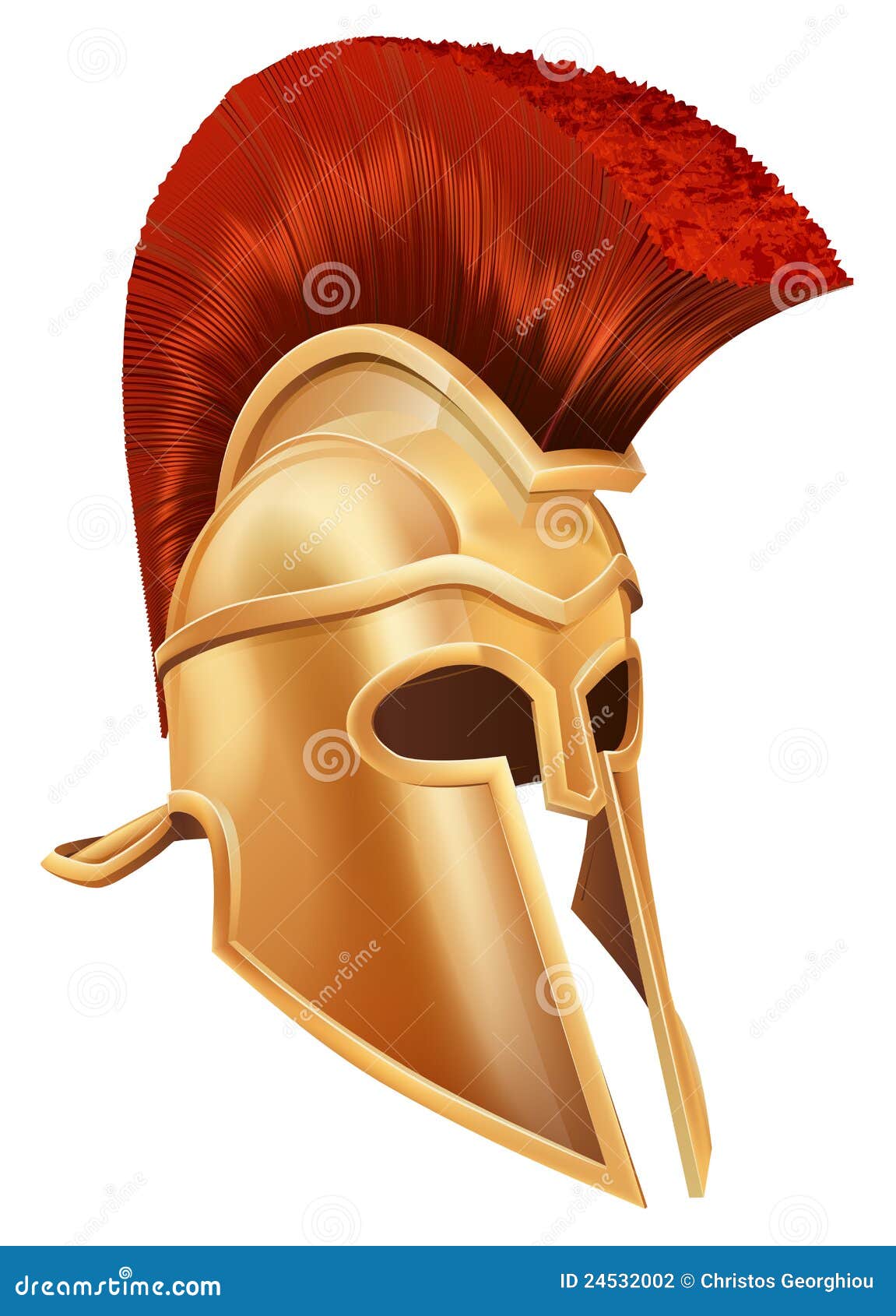 Casque Trojan illustration de vecteur. Illustration du bataille - 24532002