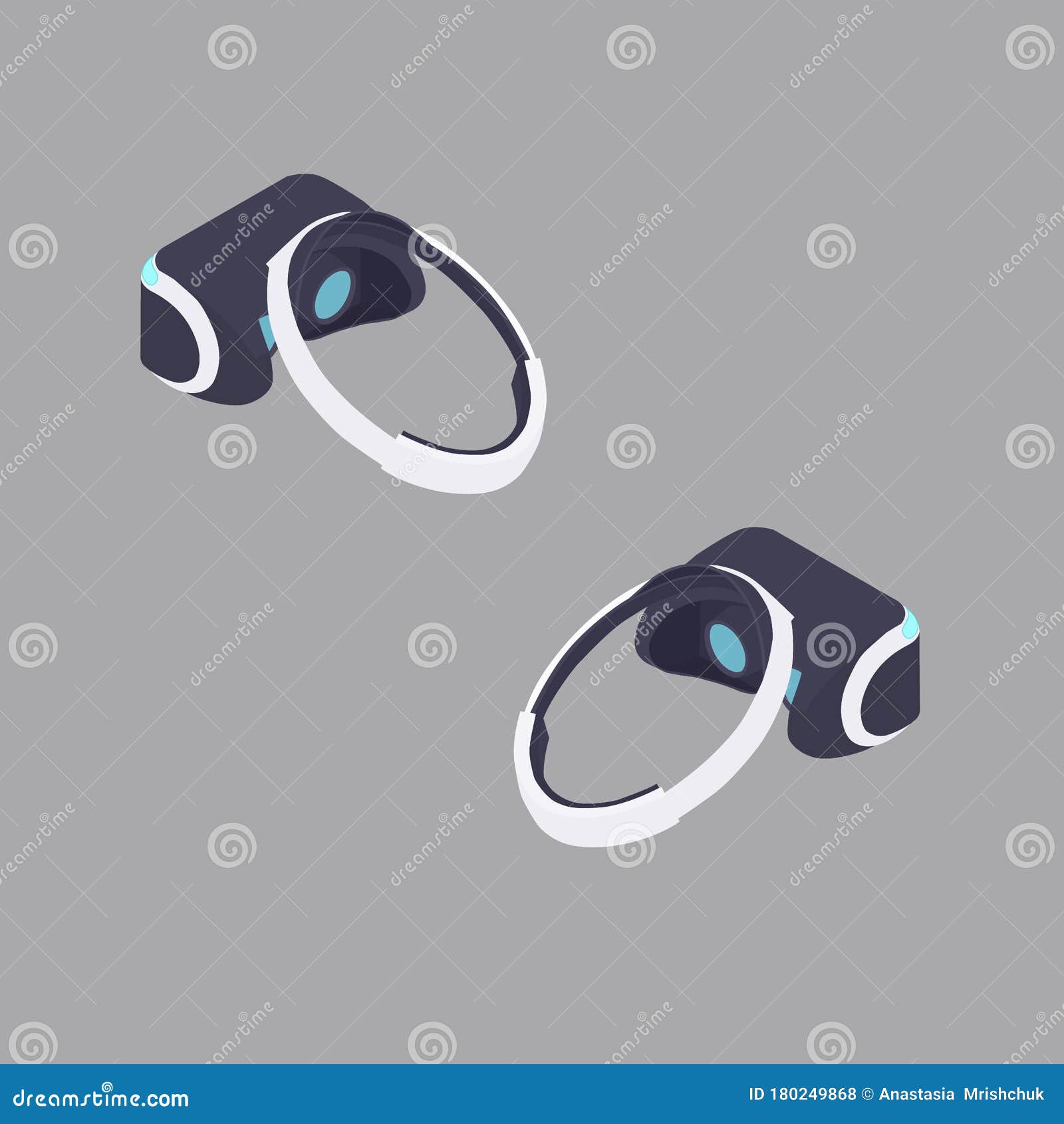 Casques Vr. Logo. Illustration Vectorielle Illustration Stock ...