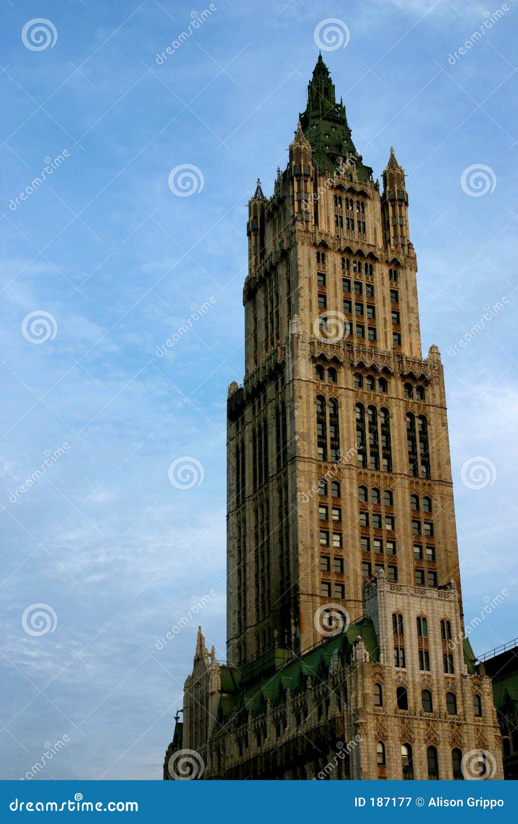 Cass Gilbert S Woolworth Building Stock Image - Image of vertical ...