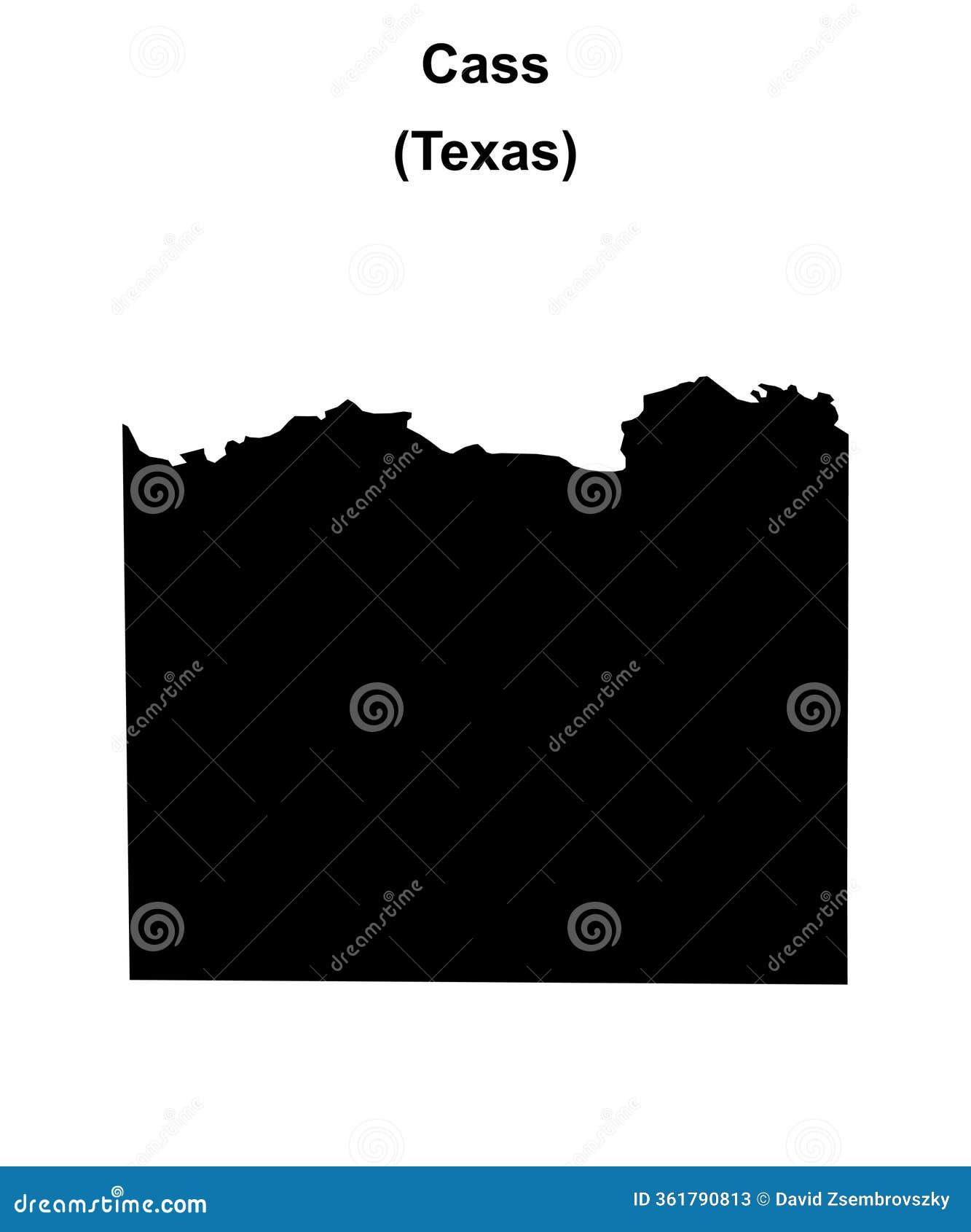 Cass Outline Map Stock Photo | CartoonDealer.com #361613610