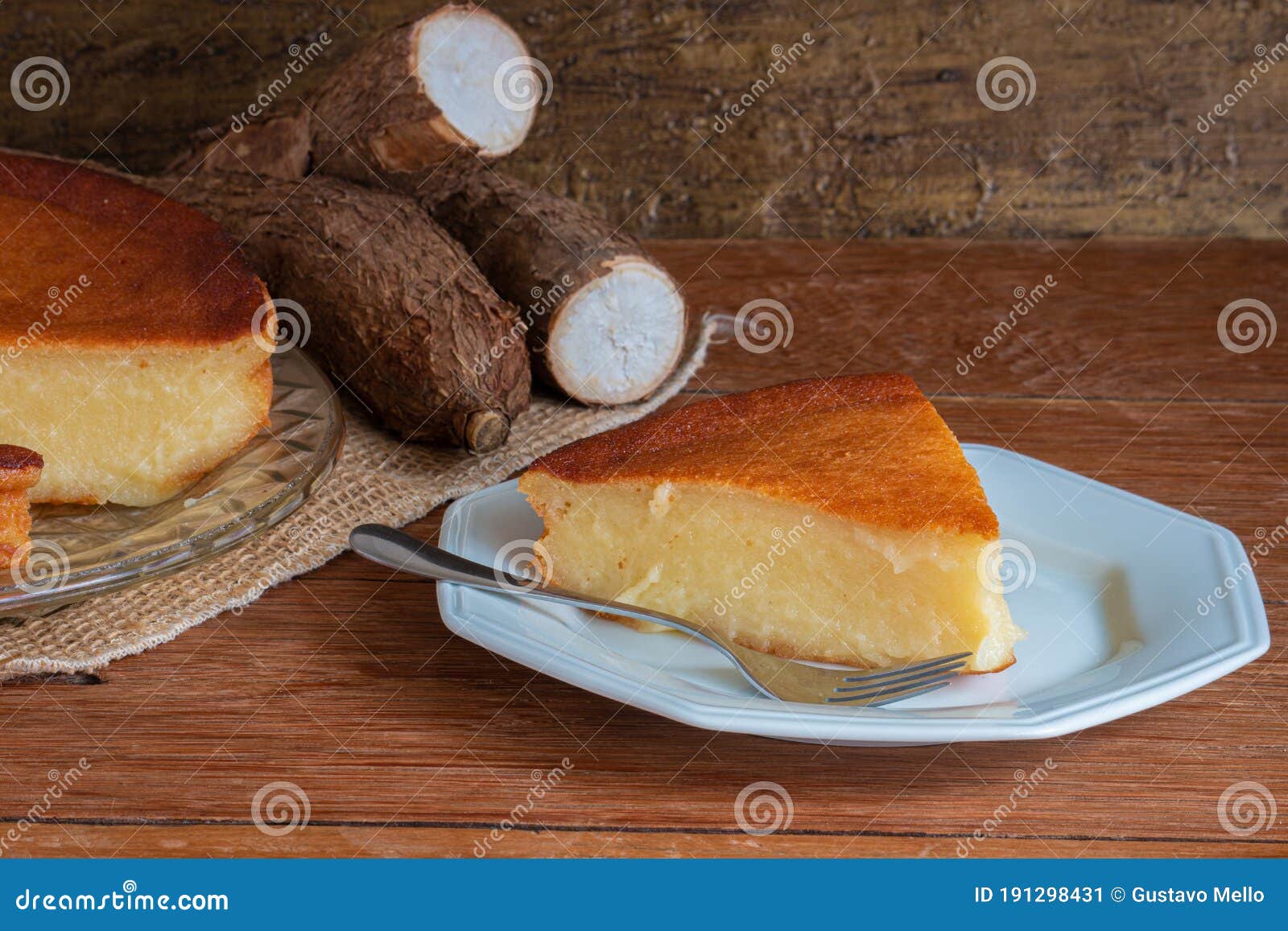 Cassava Cake Bananas Stock Photography | CartoonDealer.com #83853116