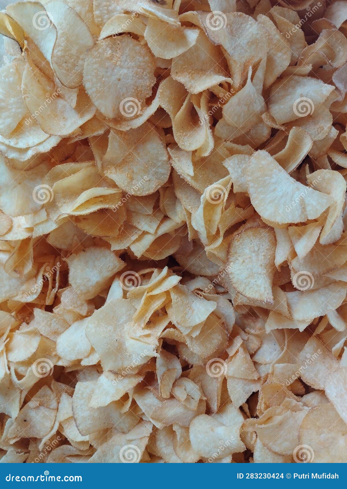 Cassava Chips with Spicy and Sweet Powder Stock Photo - Image of powder ...
