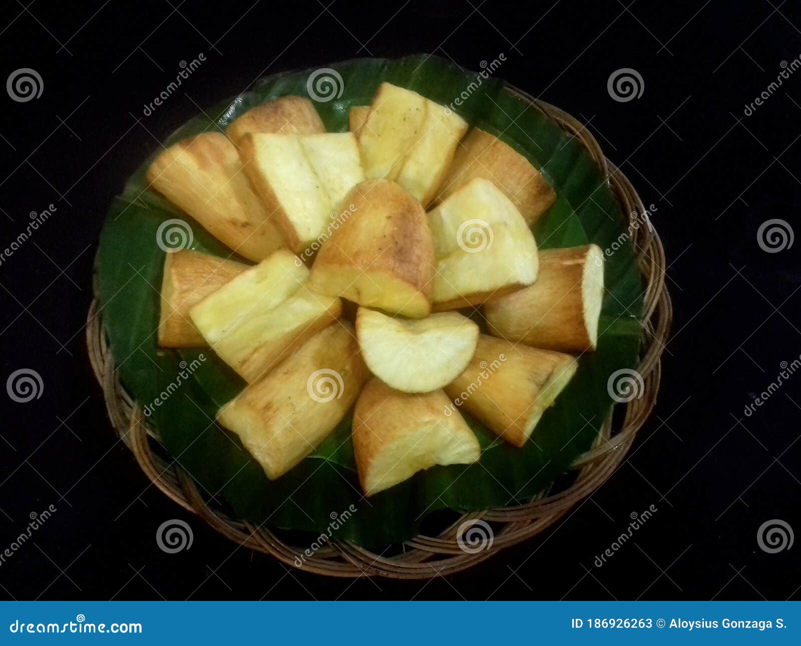 Cassava Frita Comida Tradicional Javanesa. Imagen de archivo - Imagen ...