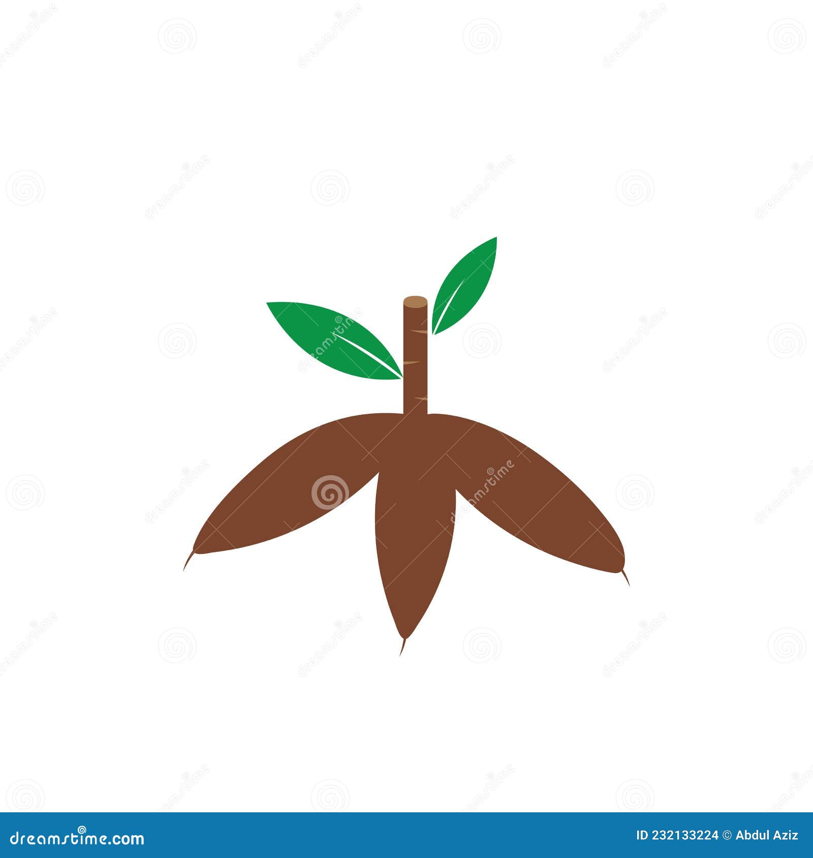 Cassava icon logo vector stock vector. Illustration of tapioca - 232133224