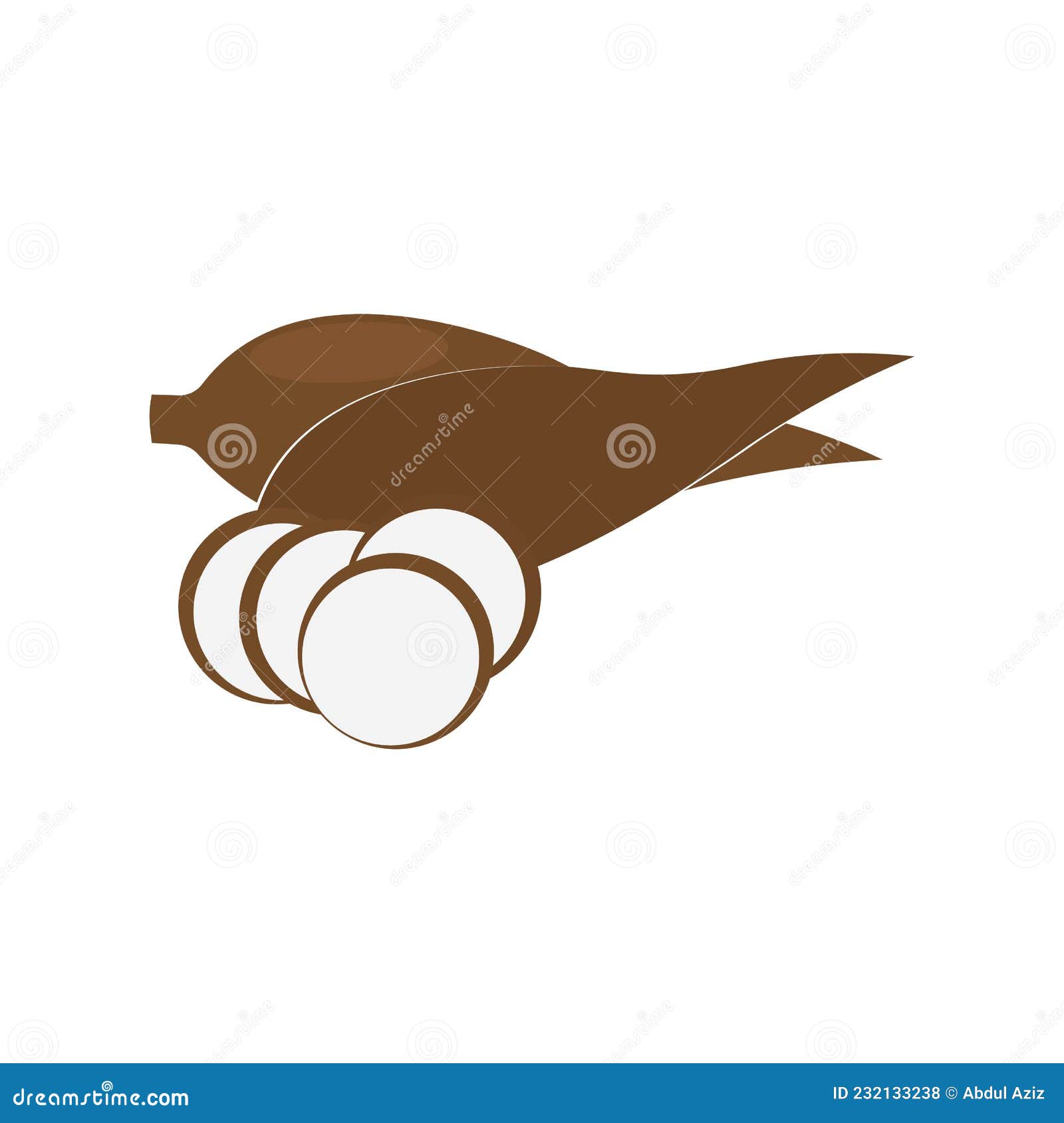 Cassava icon logo vector stock vector. Illustration of flat - 232133238