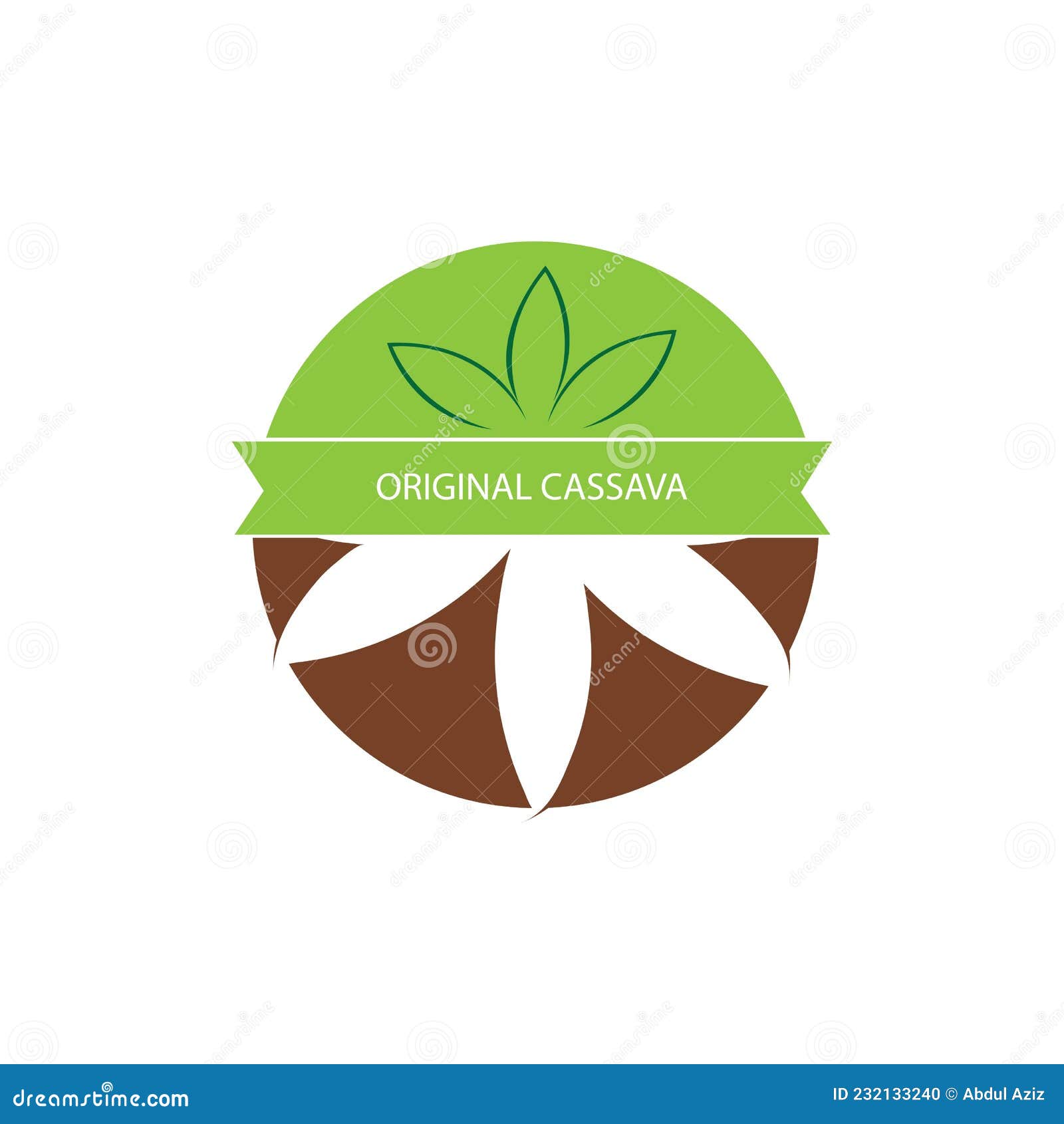 Cassava Logo. Isolated Cassava On White Background Cartoon Vector ...
