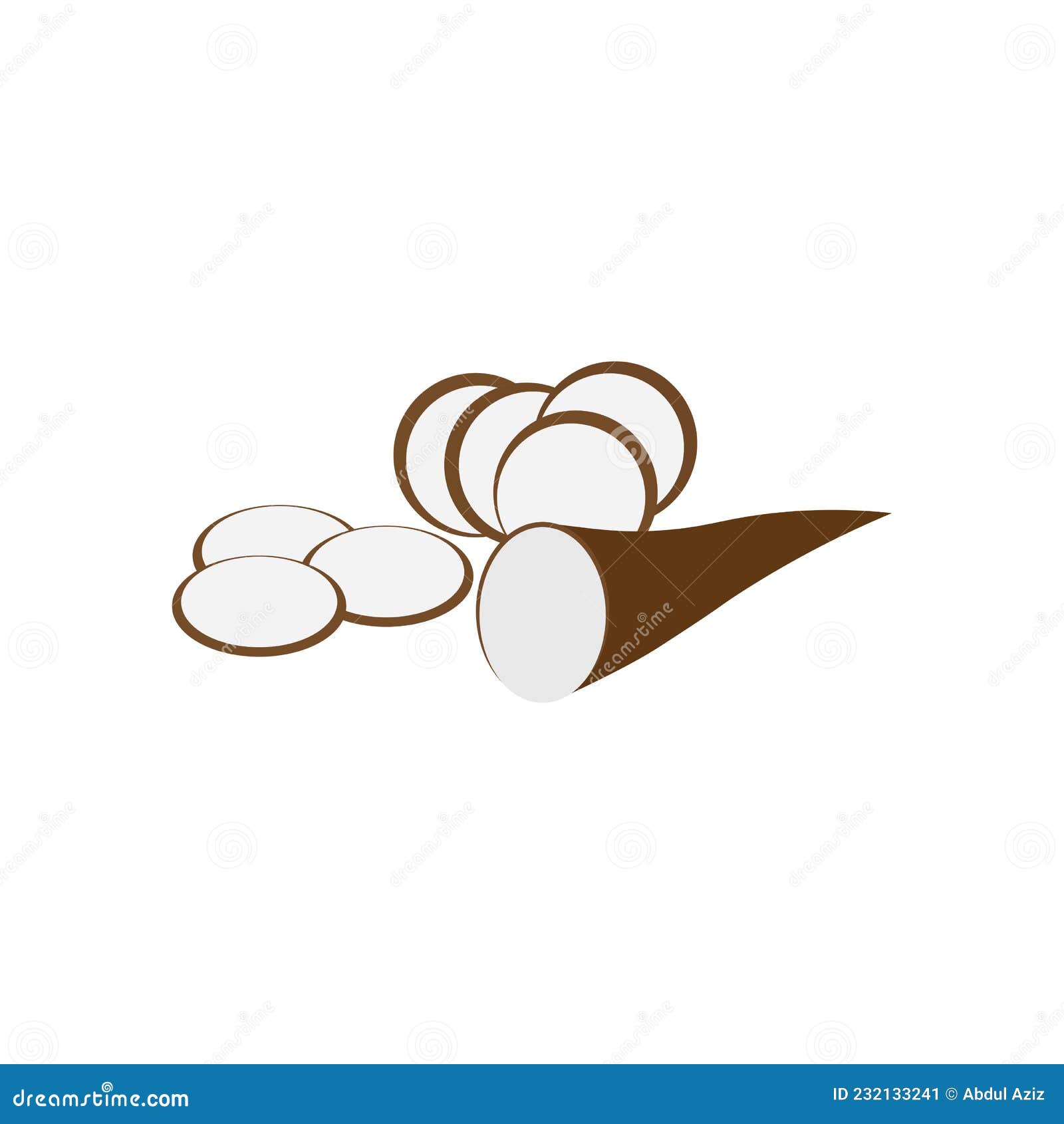 Cassava icon logo vector stock vector. Illustration of logo - 232133241