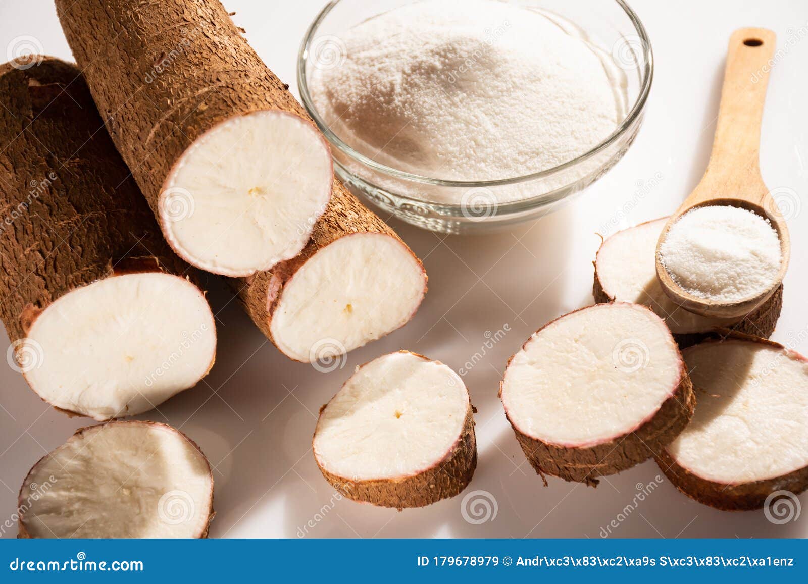 Cassava Isolated on a White Background Stock Image - Image of food ...
