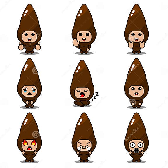 Cassava Mascot Costume Expression Set Stock Vector - Illustration of ... Cassava Mascot Costume Expression Set Stock Vector - Illustration of ...