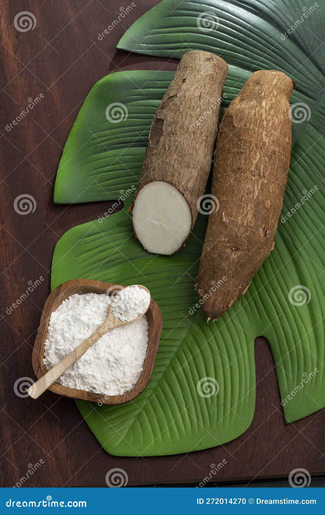 Cassava Organic Cassava Starch Raw - Manihot Esculenta Stock Photo ...