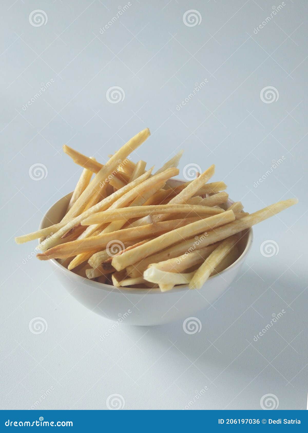 Cassava Stick Chips White Background Stock Photo - Image of arenga ...