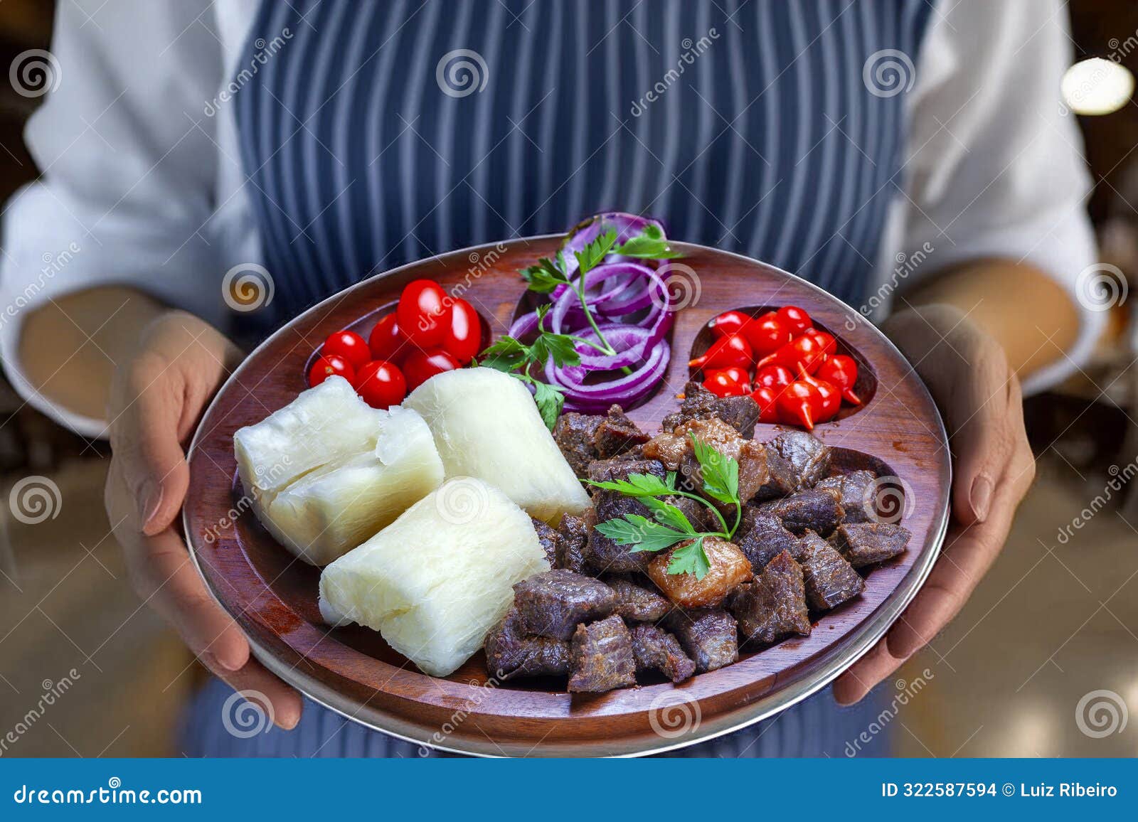 Cassava with Sun-dried Meat, Beef Jerky Stock Photo - Image of asian ...