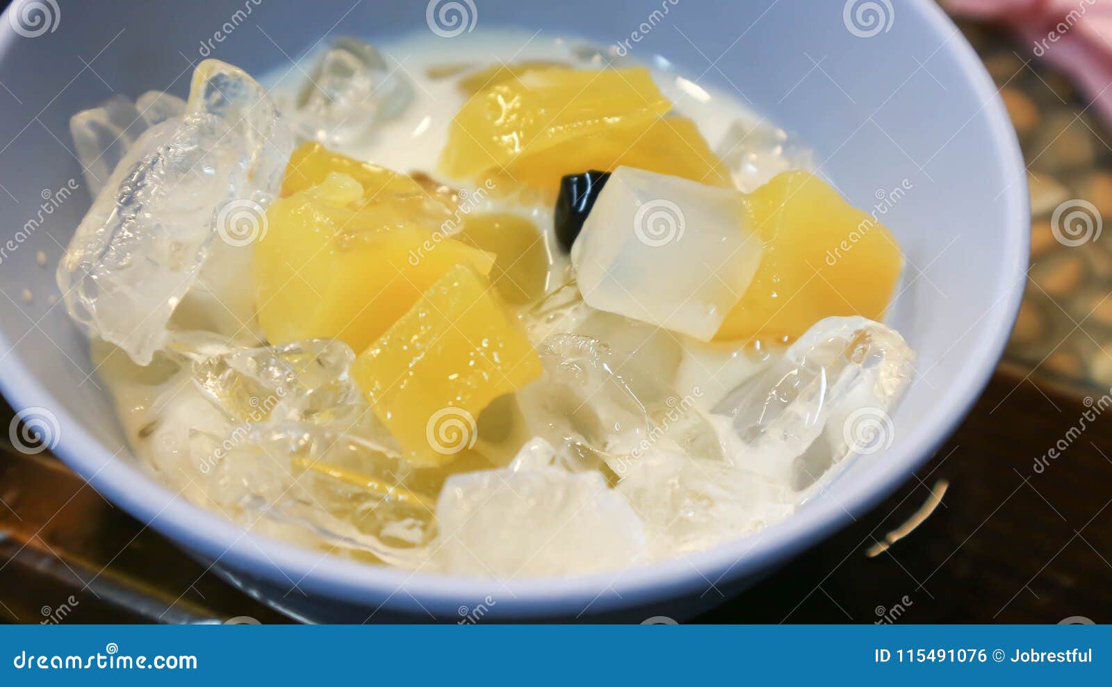 Cassava in Syrup or Thai Dessert Stock Photo - Image of cassava, agar ...