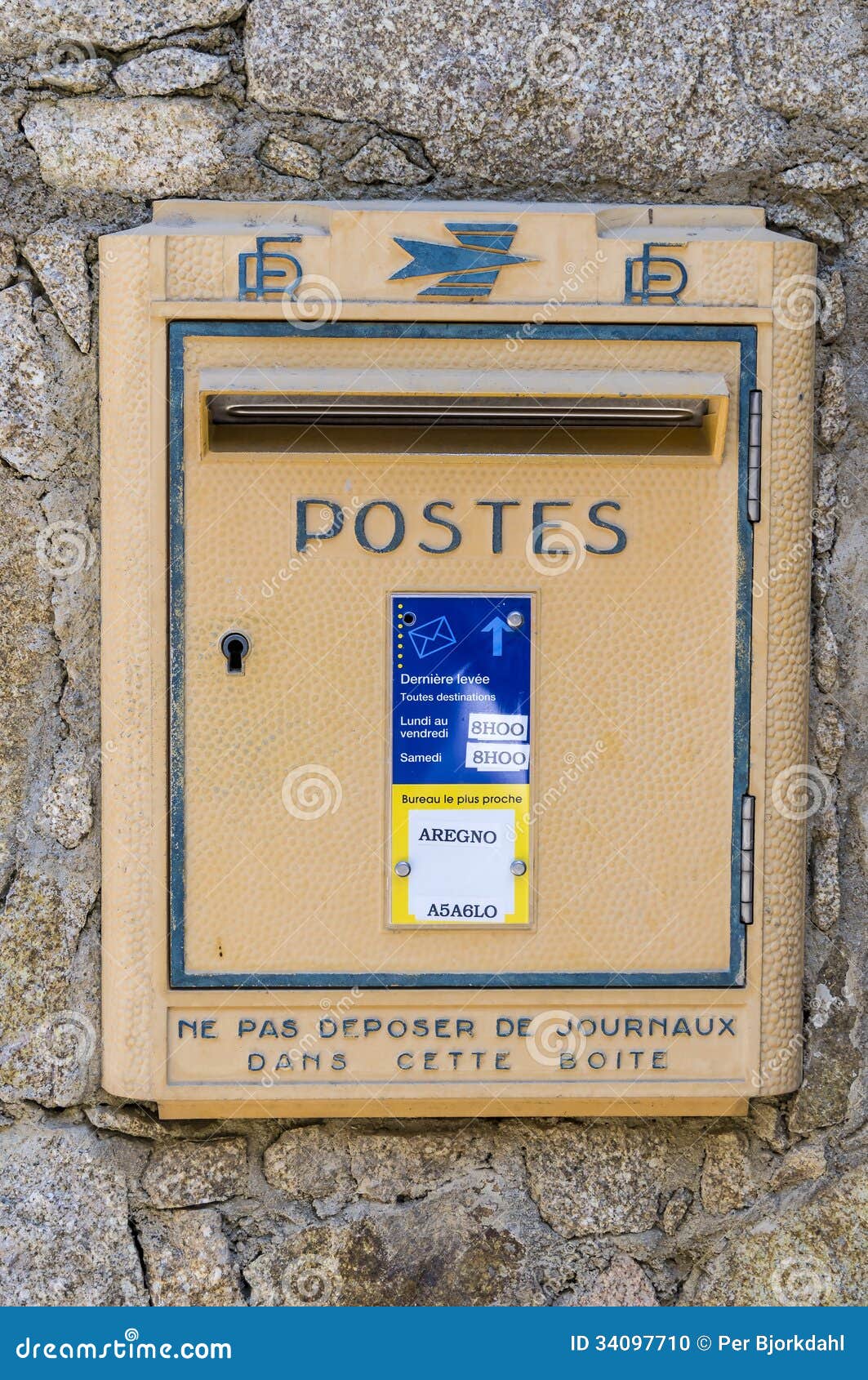 Cassetta Della Posta Francese Immagine Editoriale - Immagine di ...