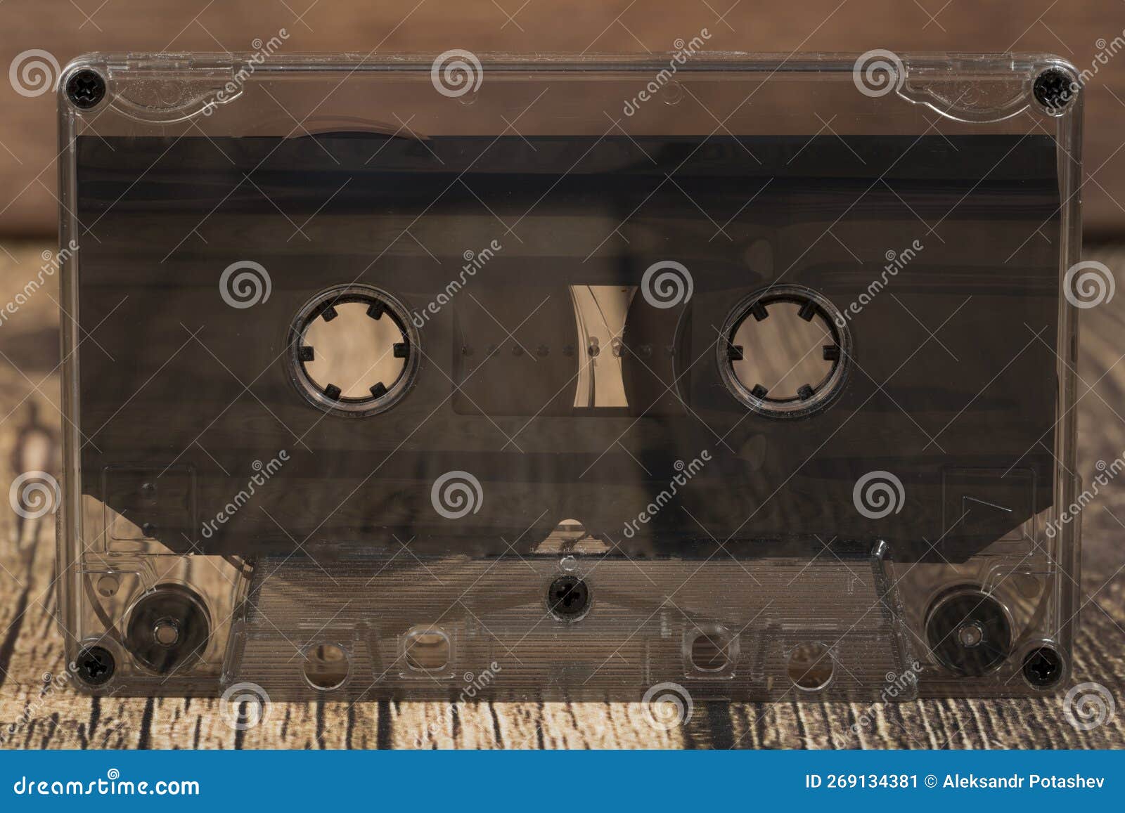 A Cassette with an Audio Recording.Old Audio Cassettes Stock Image ...