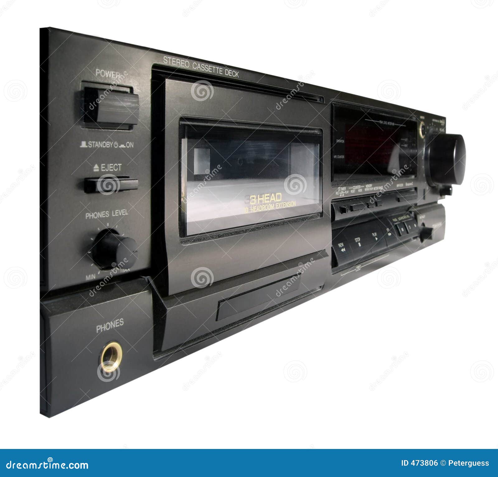 Cassette Deck stock photo. Image of audio, volume, cassette - 473806