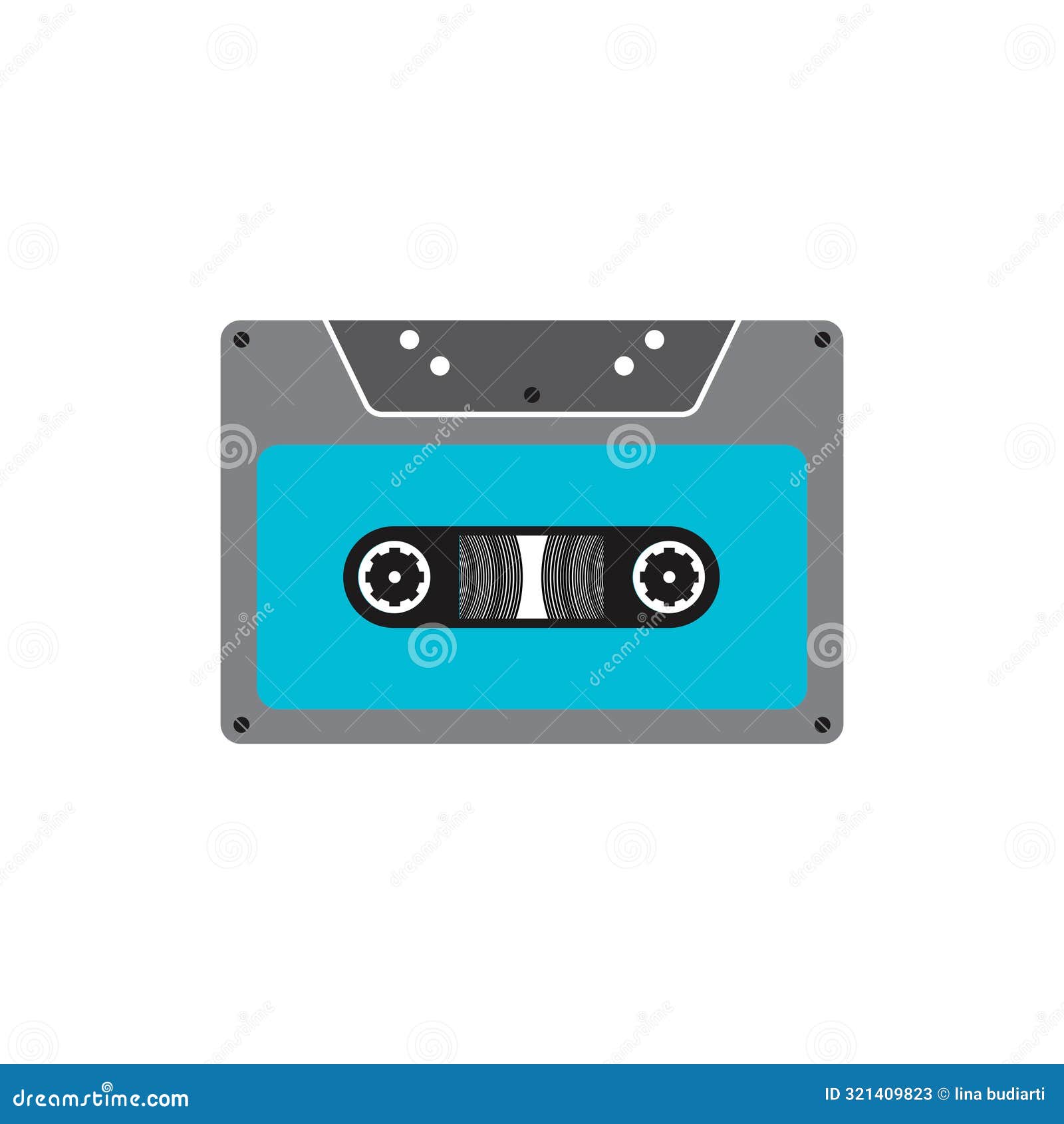 Cassette logo stock vector. Illustration of disco, tape - 321409823