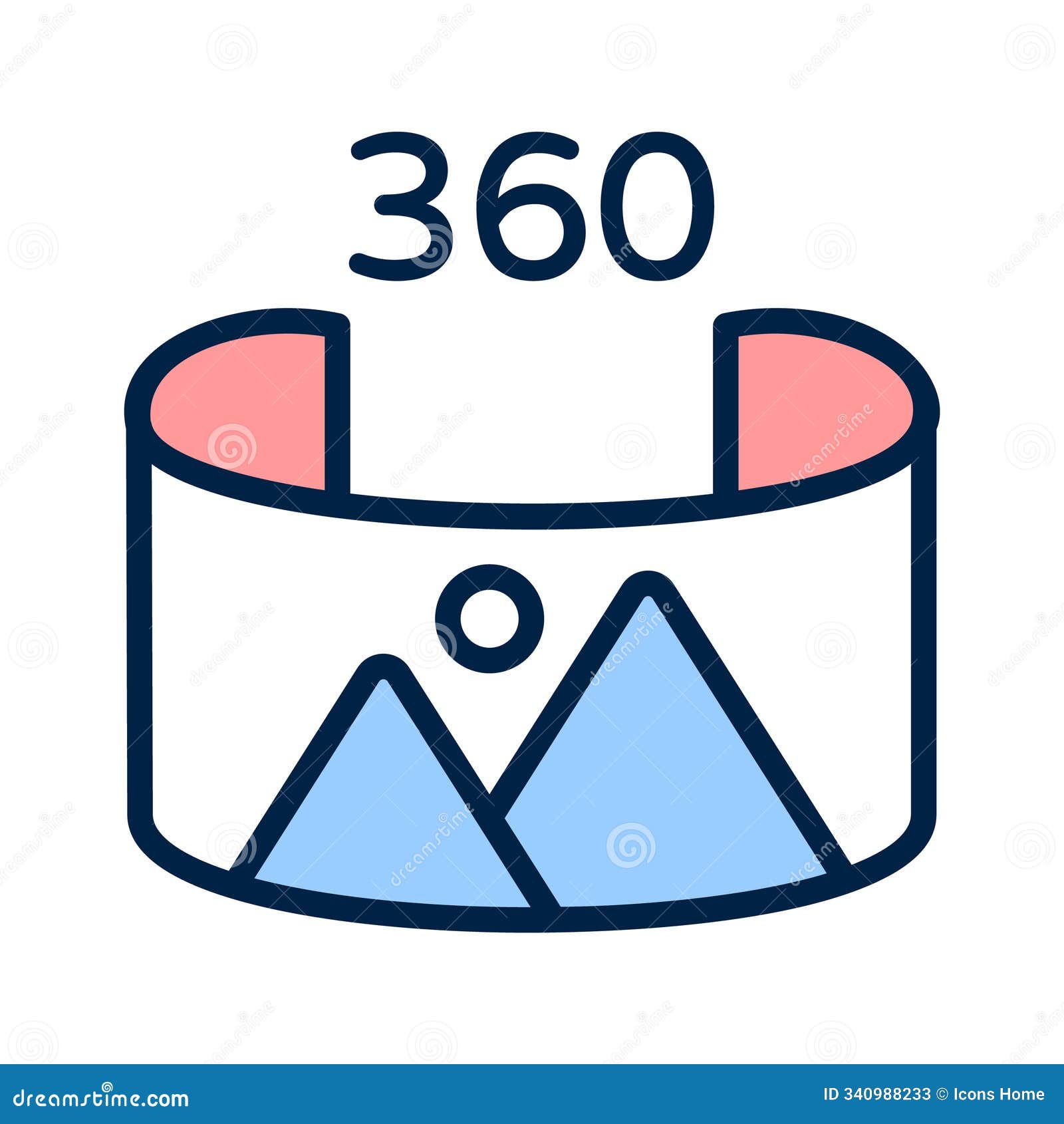 Immersive 360 Degree Virtual Reality Experience, Ready To Use Vector ...