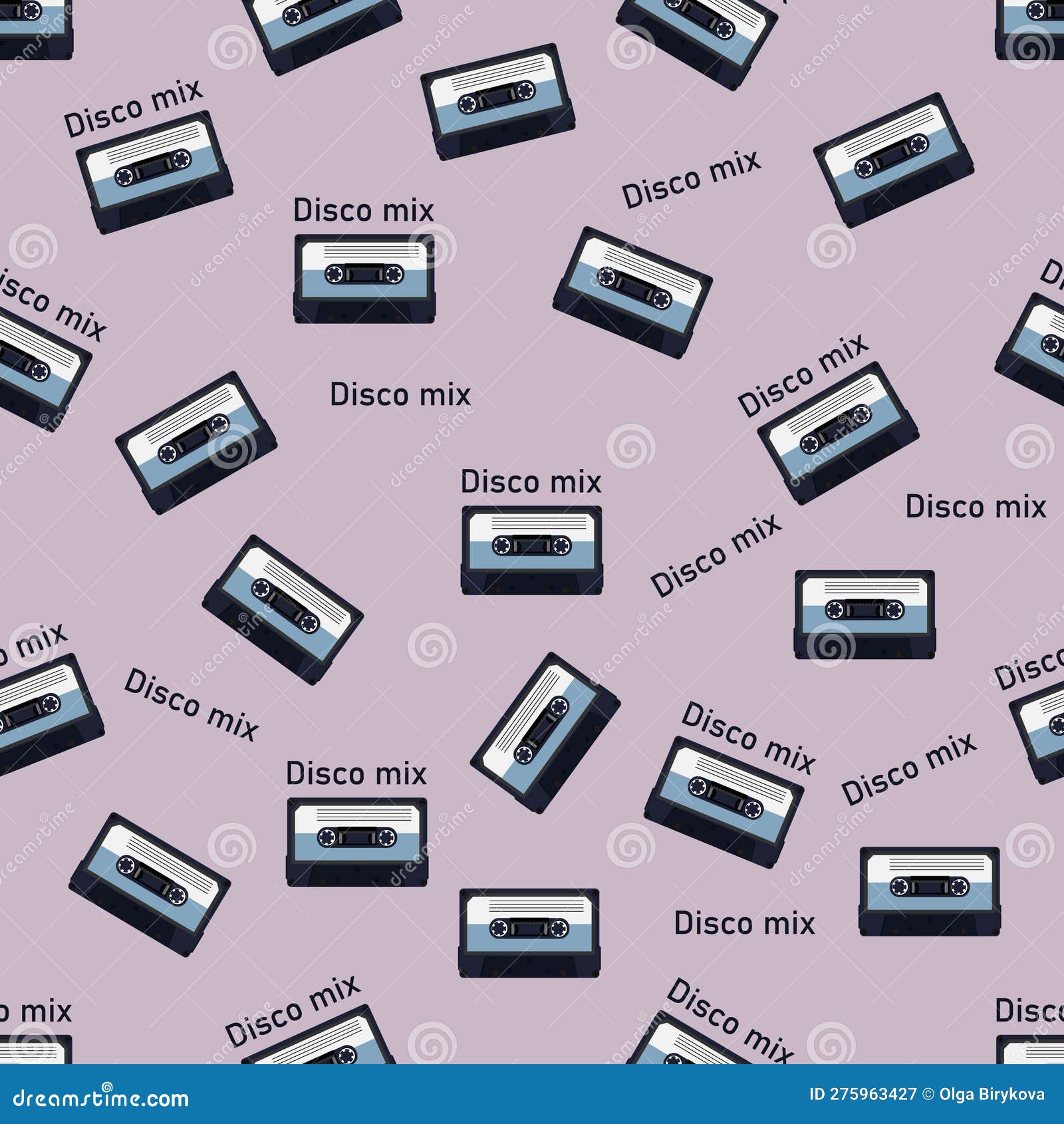 Cassette pattern stock illustration. Illustration of texture - 275963427