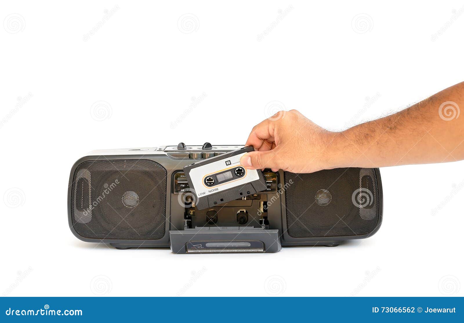 Cassette player stock photo. Image of open, tune, audio - 73066562