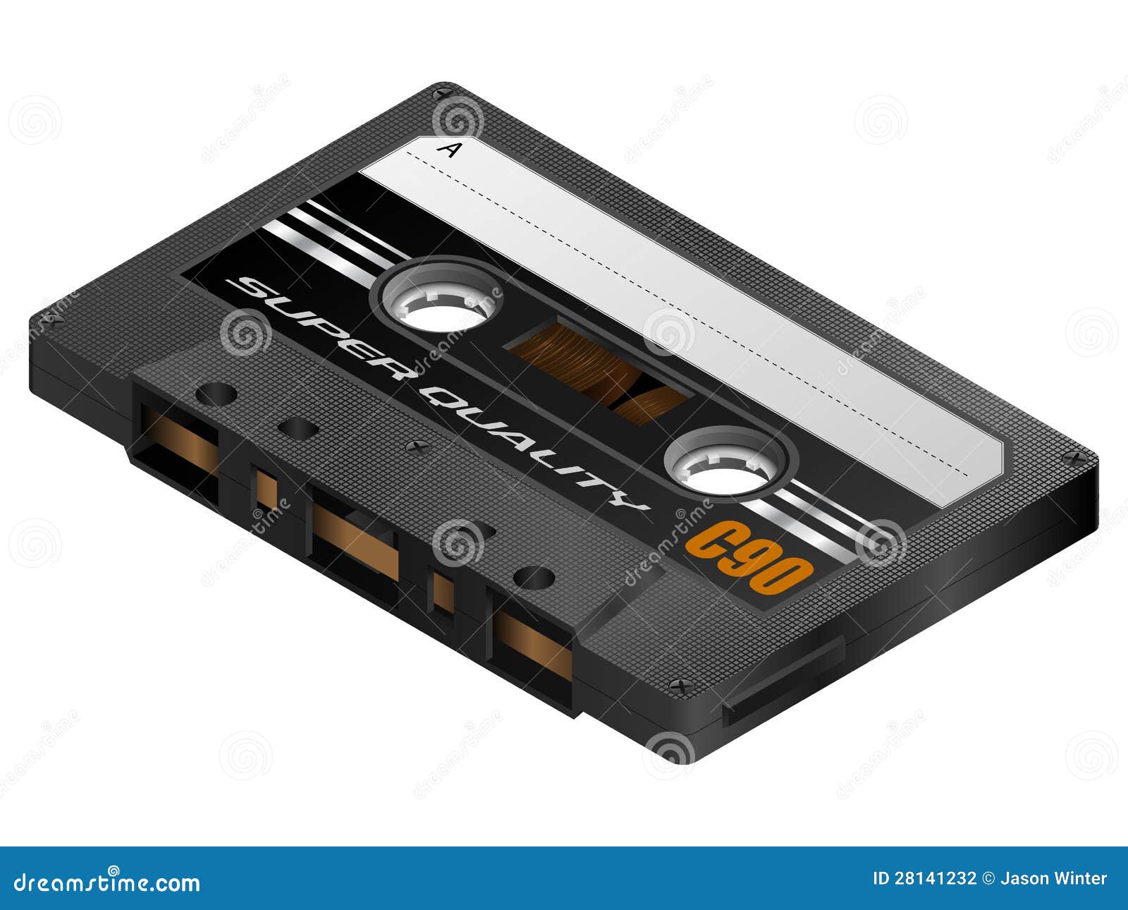 Cassette Tape stock vector. Illustration of seventies - 28141232