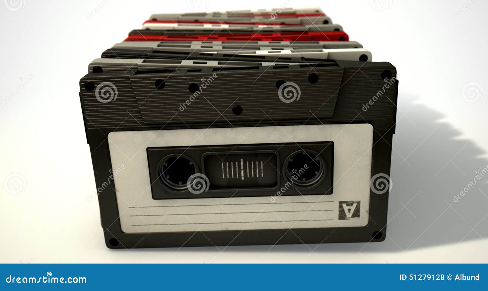Cassette Tape Stack stock photo. Image of nostalgic, stereo - 51279128