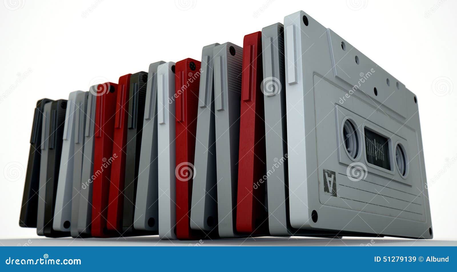 Cassette Tape Stack stock image. Image of shot, label - 51279139