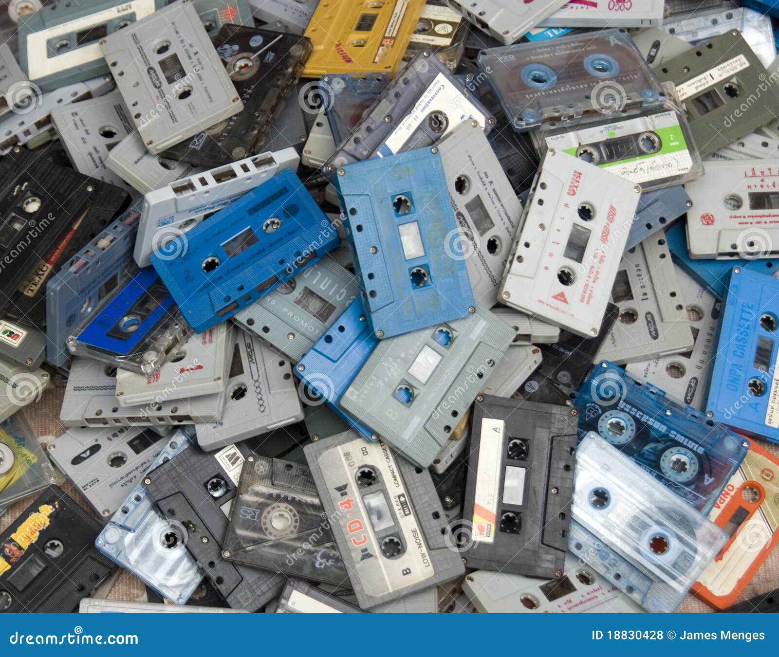 Cassette Tapes editorial stock photo. Image of intellectual - 18830428