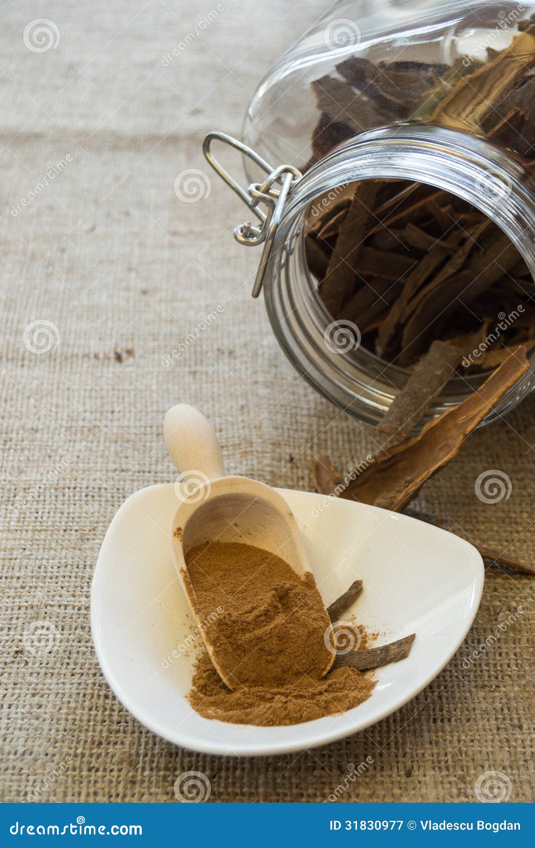 Cassia powder stock image. Image of scent, ingredient - 31830977