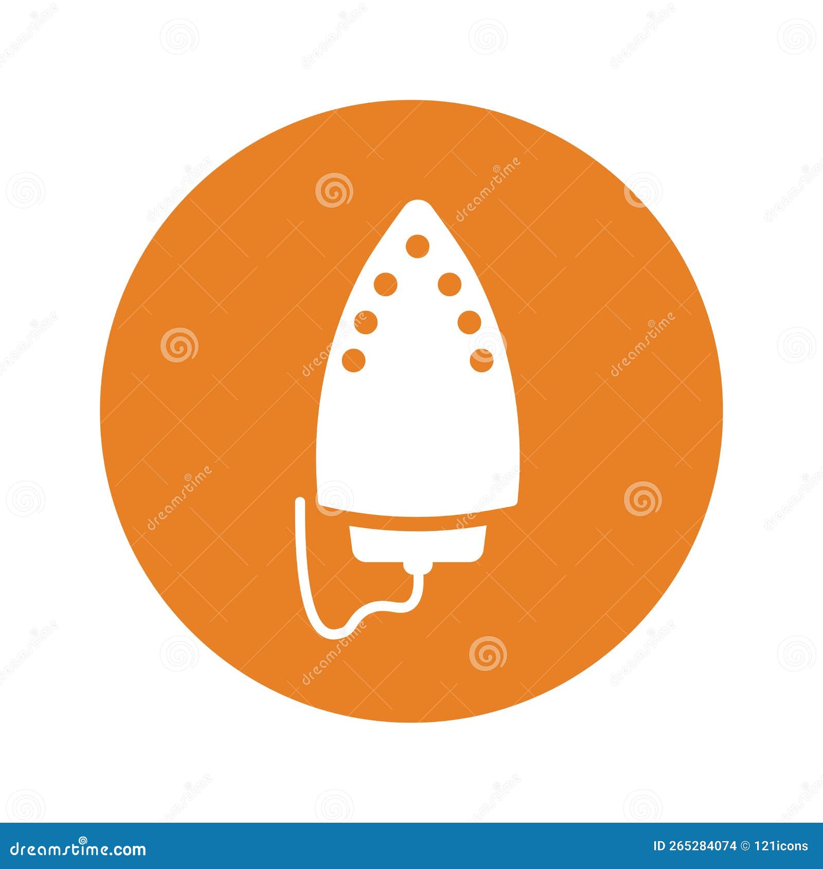 Cast, Castiron, Iron Icon. Orange Color Vector EPS Stock Illustration ...
