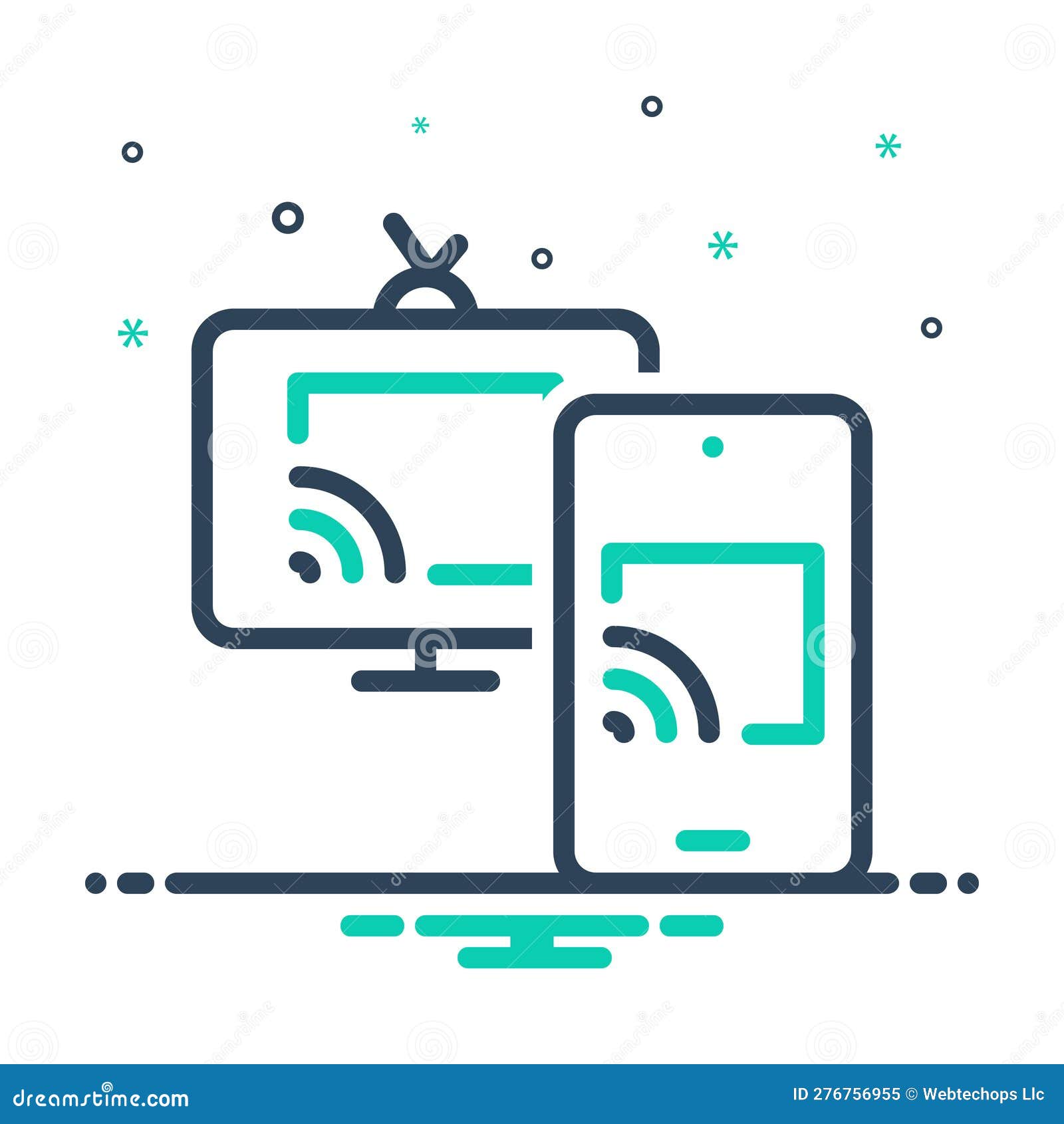Mix Icon for Cast, Casting and Display Stock Vector - Illustration of ...