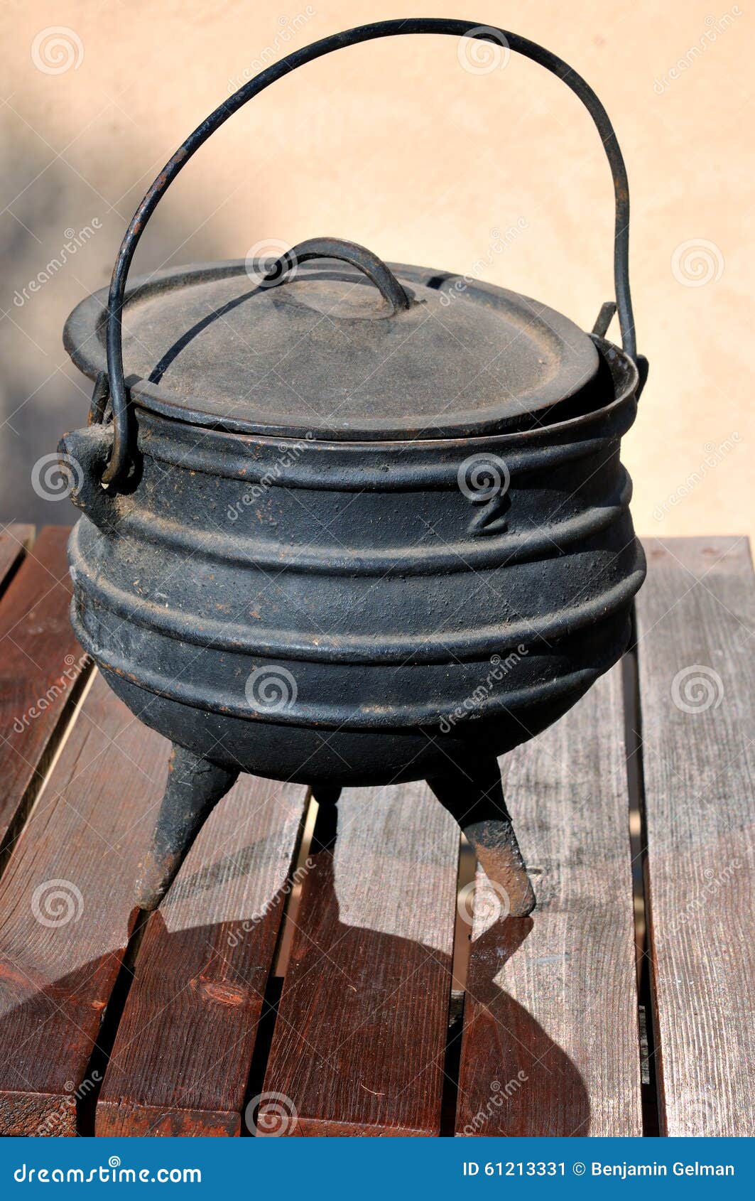 Cast iron boiler stock image. Image of empty, preparation - 61213331