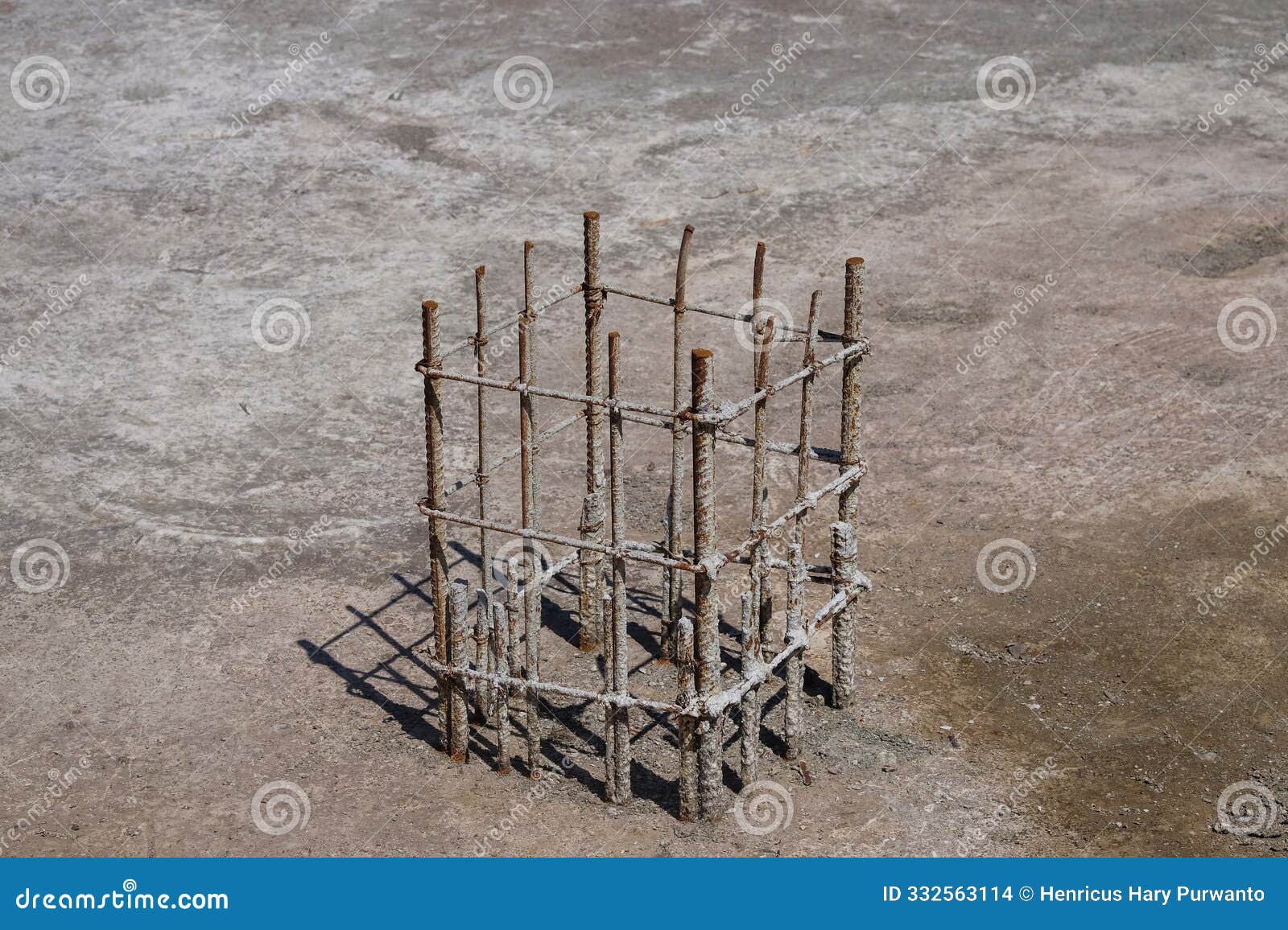 Cast Iron Frame Contraction Stock Photo - Image of concrete, drawing ...