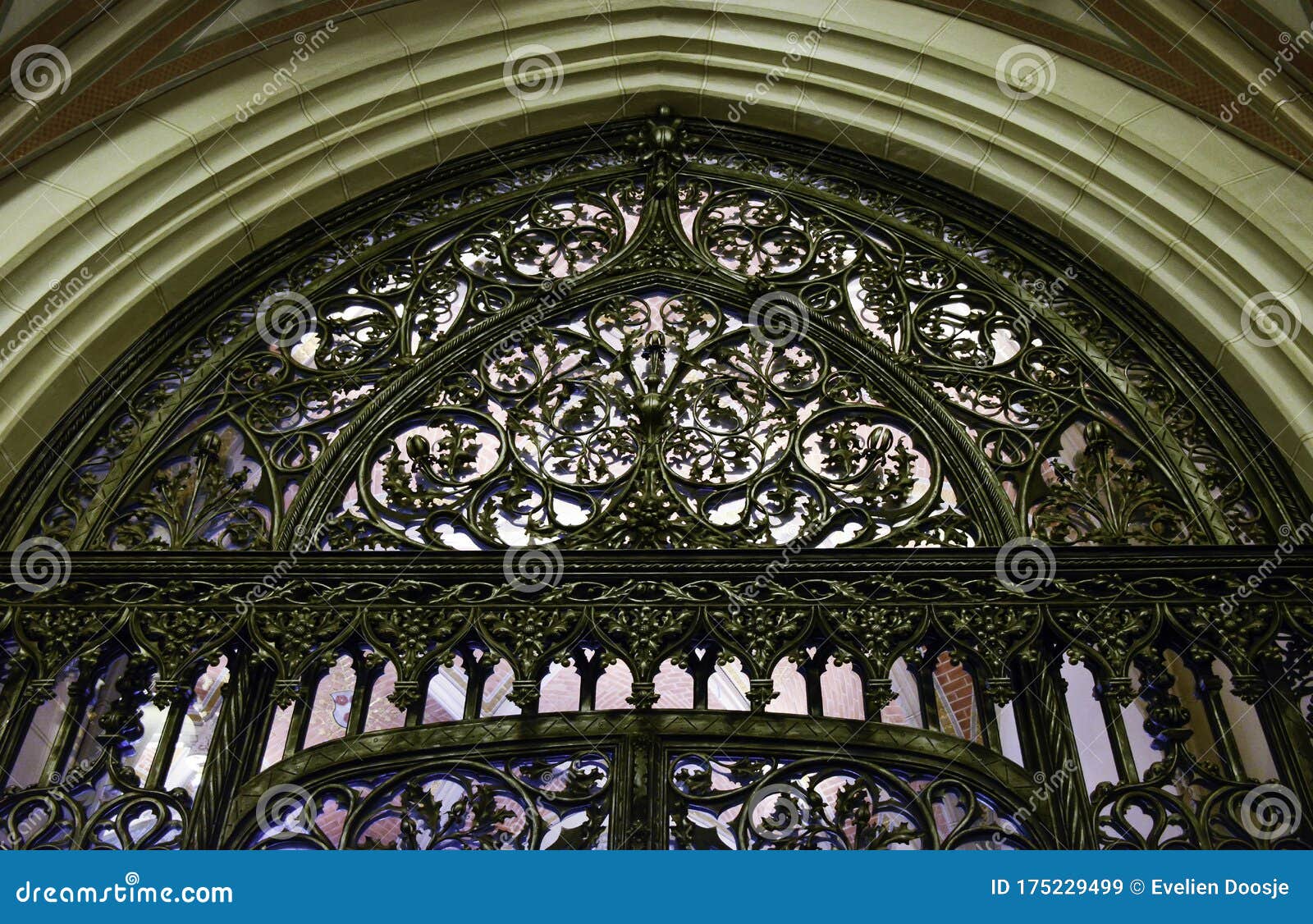 A Cast Iron Ornate Baroque Gate Gate Doors Stock Image - Image of ...
