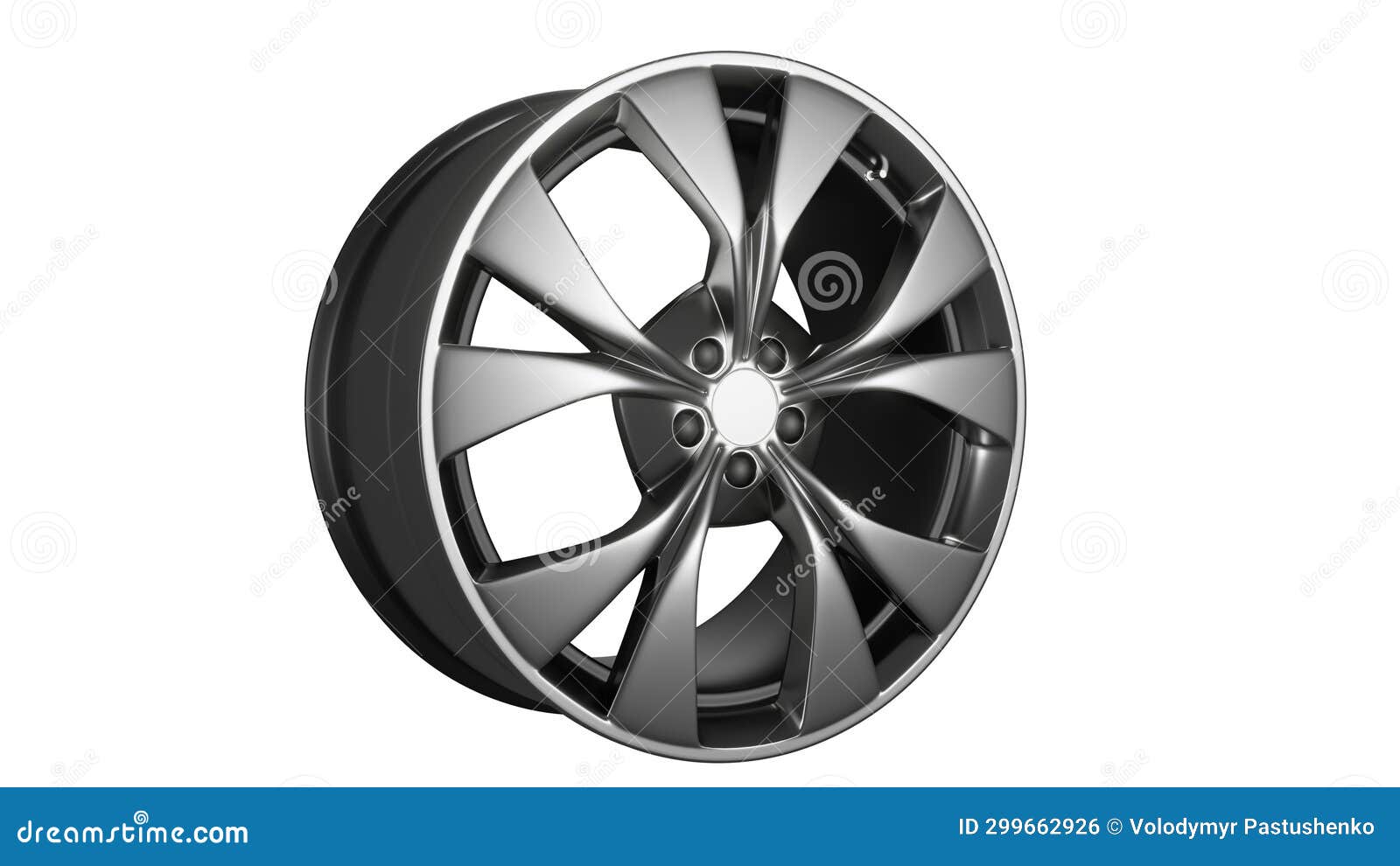 Cast Metal Chrome Disc, Car Wheel on Isolated Background, Alpha Channel ...