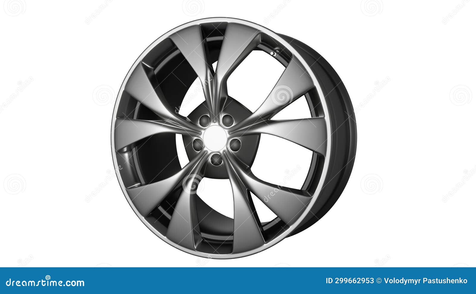 Cast Metal Chrome Disc, Car Wheel on Isolated Background, Alpha Channel ...