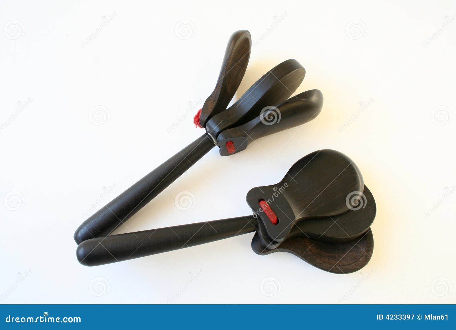 Castagnettes image stock. Image du longtemps, percussion - 4233397