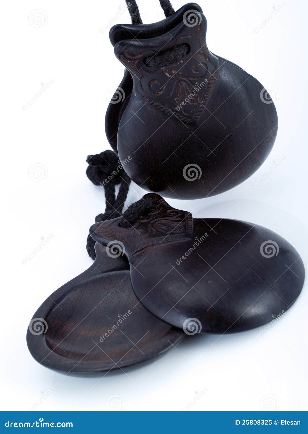 Castagnettes espagnoles. image stock. Image du musical - 25808325