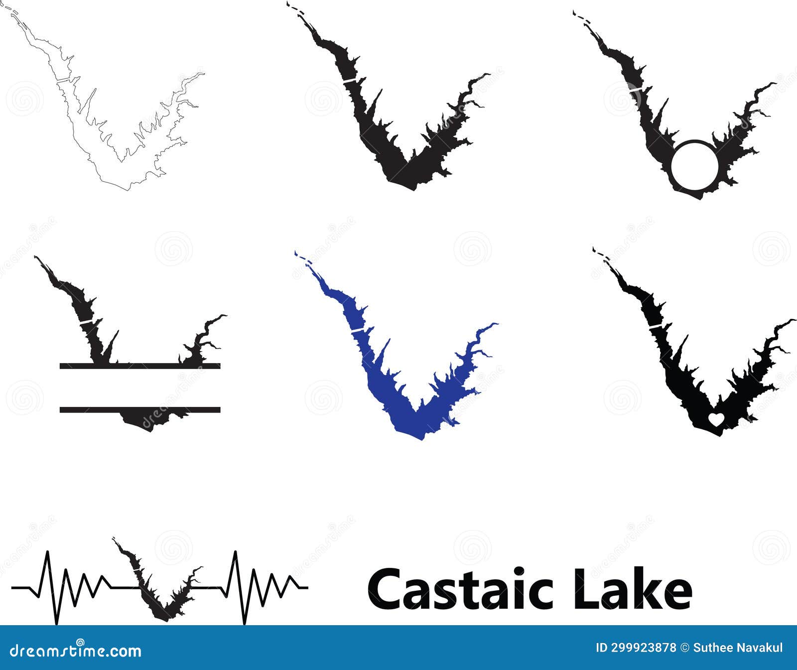 Castaic Lake Icon. Castaic Lake Sign. California Map Shape. Flat Style ...