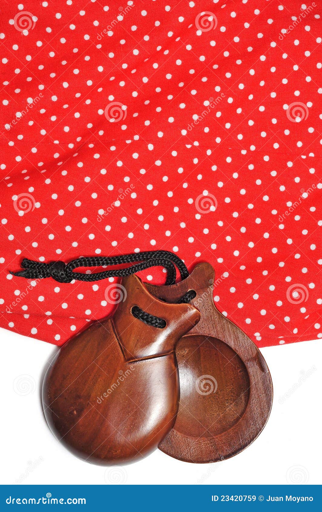 Castanets and Flamenco Dress Stock Image - Image of feria, isolated ...