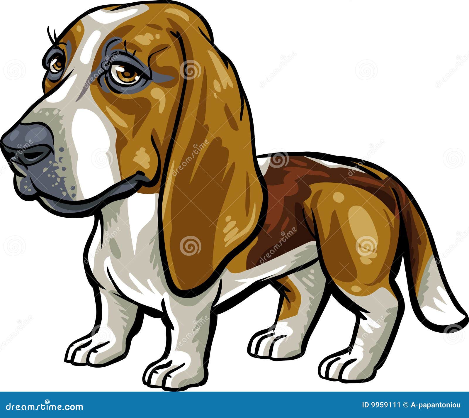 Castas Del Perro: Perro De Afloramiento Ilustración del Vector ...
