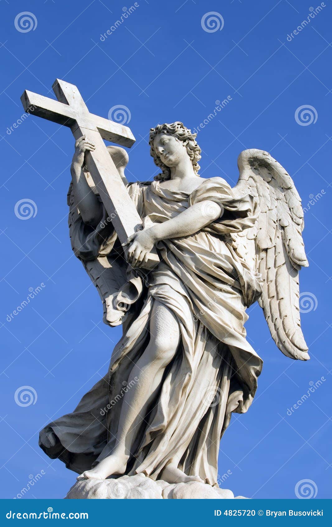 Castel Angelo Angel stock photo. Image of artistic, tourism - 4825720