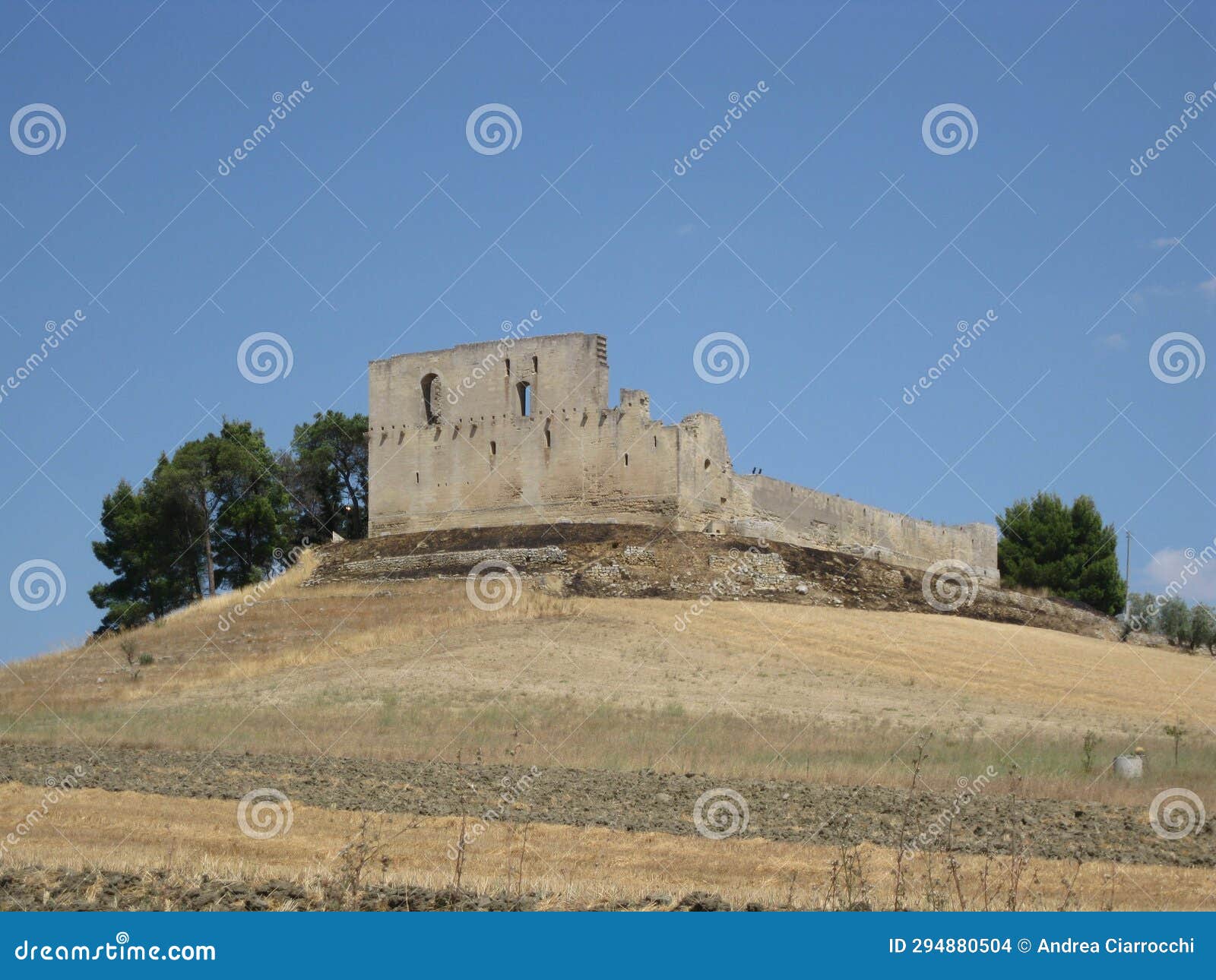 Castel Del Monte Ancient Building Stock Photo - Image of rampart ...
